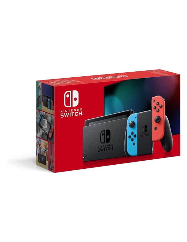 CONSOLE NINTENDO SWITCH NOIR 32 GO + 2 JOY CON BLEU NÉON & ROUGE NÉON ...