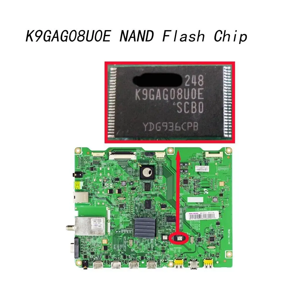 Puce mémoire TV Samsung NAND K9GAG08U0E UE32D5700 UE40D5700 UE46D5700 BN41-01660 – Electronique LAB